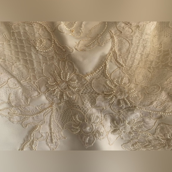 Neiman Marcus | Dresses | Bride Wedding Dress Long White Satin Designed ...